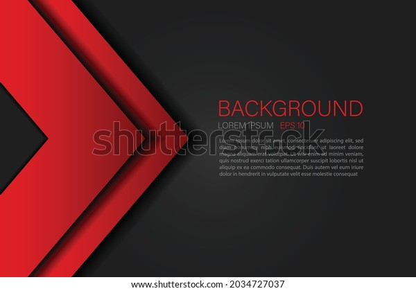 Red Vector Geometric Background Layers On Stock Vector (Royalty Free ...