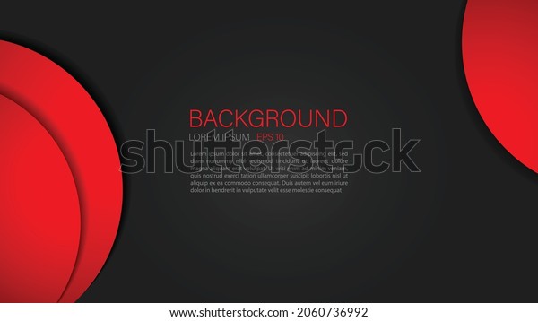 Red Vector Geometric Background Layers On Stock Vector (Royalty Free ...