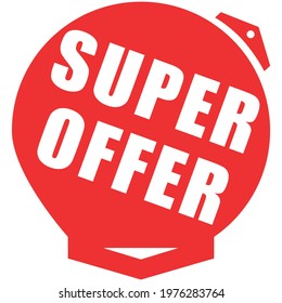 Red Vector Illustration Banner Design Super Stock Vector (Royalty Free ...