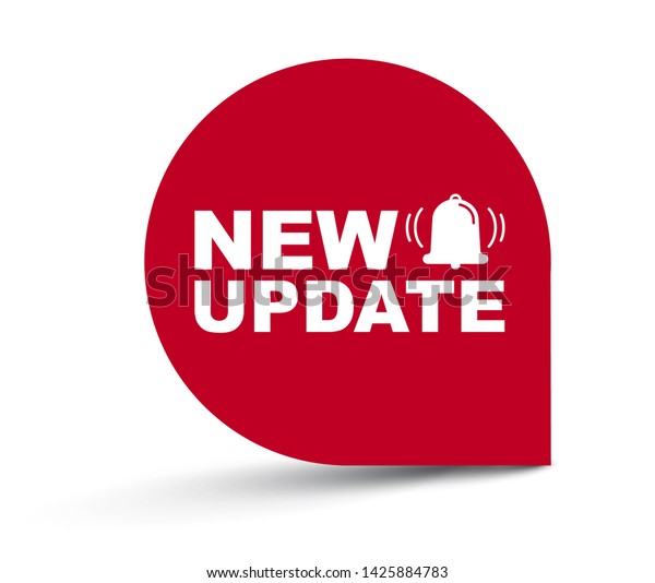 red vector illustration banner new update