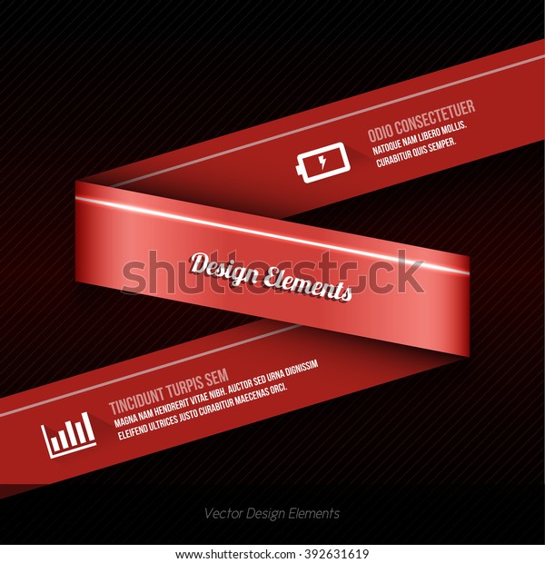 Red Vector Infographics Design Infographic Presentation: เวกเตอร์สต็อก ...