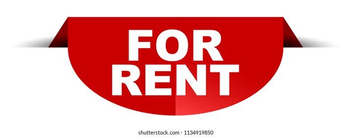 Red Vector Round Banner Rent Stock Vector (Royalty Free) 1134919850 ...