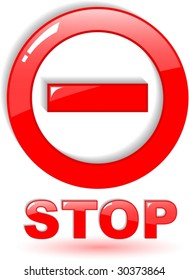 Stop Sticker Vector Set Design Stock Vector (Royalty Free) 70271350