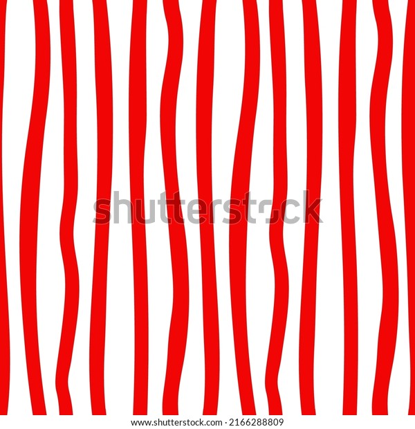 Red Vertical Wavy Lines Seamless Pattern Stock Vector (Royalty Free ...
