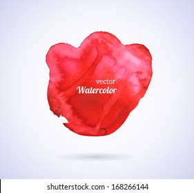 Red Watercolor Texture Drips Vector Illustration Stock Vector (Royalty ...