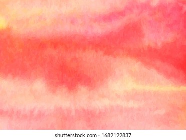Red Watercolor Vector Background Abstract Hand Stock Vector (Royalty ...