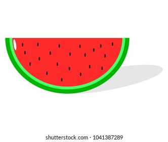 Red Watermelon Cartoon Vector Isolated On Stock Vector (Royalty Free ...