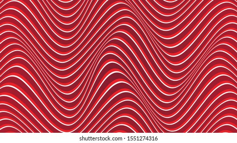 Red Wavy Line Background 05 Stock Vector (Royalty Free) 1551274316 ...