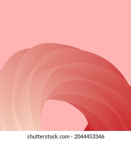Red Wavy Shapes On Black Background Stock Vector (Royalty Free ...