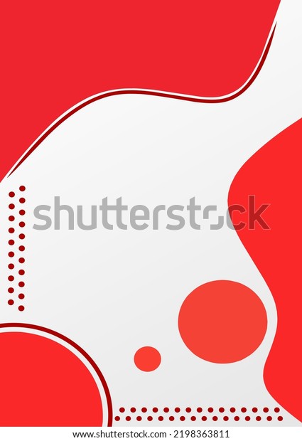 Red White Bacground Flyer Wallpaper Stock Vector (Royalty Free ...
