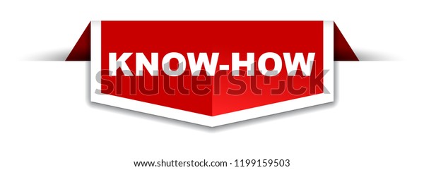 Red White Banner Know How Stock Vector (Royalty Free) 1199159503 ...