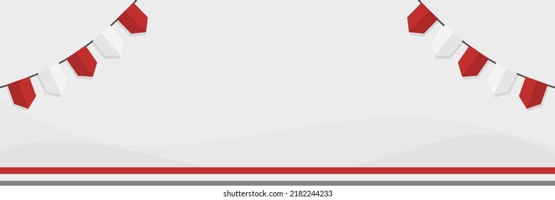 Red White Banner Template Simple Flat Stock Vector (Royalty Free ...