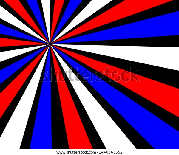 Red White Blue Triangle Ray Beams Stock Vector (Royalty Free ...