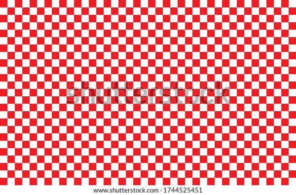 Red White Checkered Pattern Background Vector Stock Vector (Royalty ...