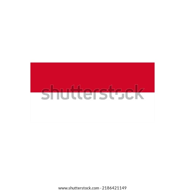 Red White Flag Symbol Unitary State Stock Vector (Royalty Free ...