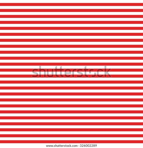 Red White Horizontal Stripes Pattern Seamless Stock Vector (Royalty ...