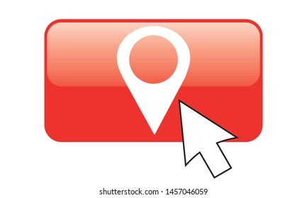 Red White Navigation Symbol Stock Vector (Royalty Free) 1457046059 ...