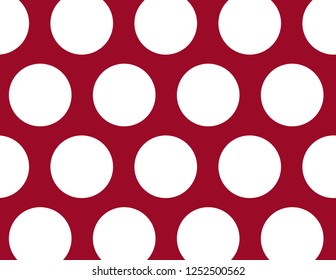 Red White Polka Dots Stock Vector (Royalty Free) 1252500562 | Shutterstock