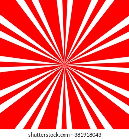 Red White Sunbeam Background Red Striped Stock Vector (Royalty Free ...