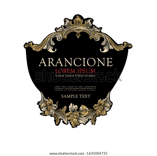 Red Wine Amarone Elegant Bottle Label Stock Vector (Royalty Free ...