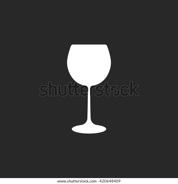 Red Wine Glass Sign Simple Icon Stock Vector (Royalty Free) 420648409 ...