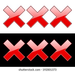 Red X Letters Stock Vector (Royalty Free) 192001373 | Shutterstock