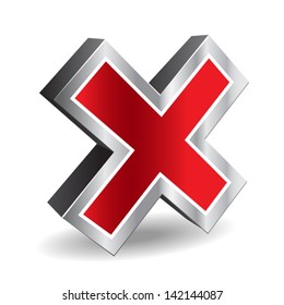 Red X No Check Mark Error 库存矢量图（免版税）142144087 | Shutterstock