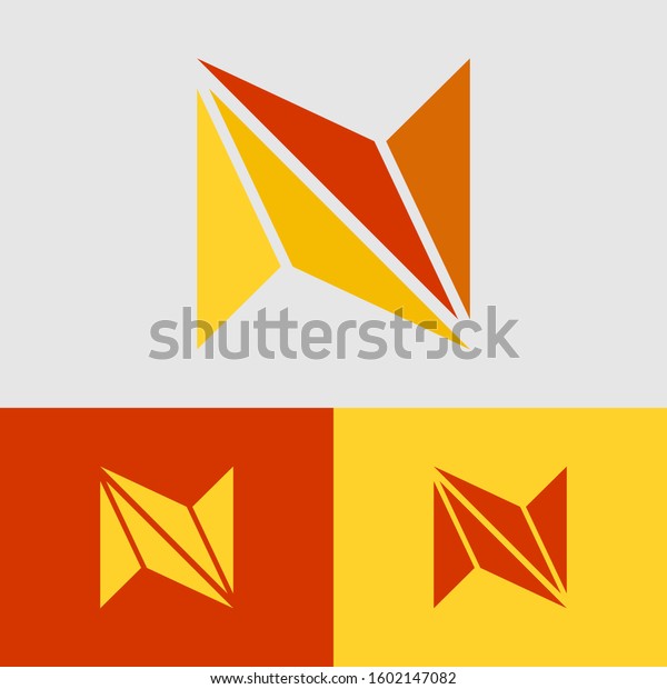 Red Yellow Arrow Logo Design Company Stock Vector (Royalty Free ...