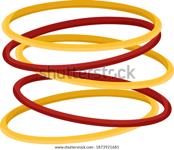 Red Yellow Bangles Illustration Vector On Stock Vector (Royalty Free ...