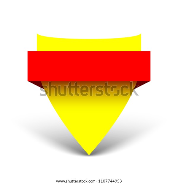Red Yellow Banner Vector Illustration Stock Vector (Royalty Free ...