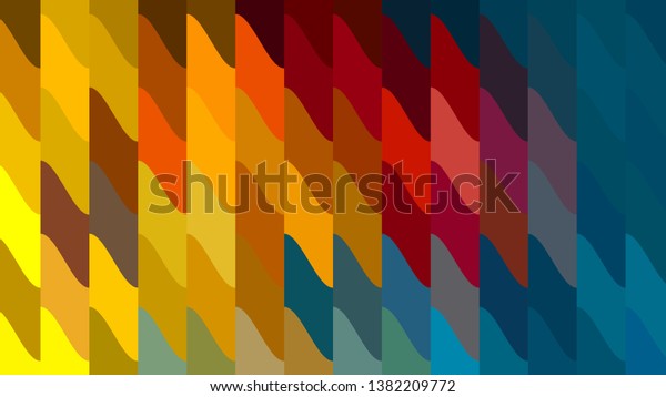 Red Yellow Blue Geometric Shapes Background Stock Vector (Royalty Free ...