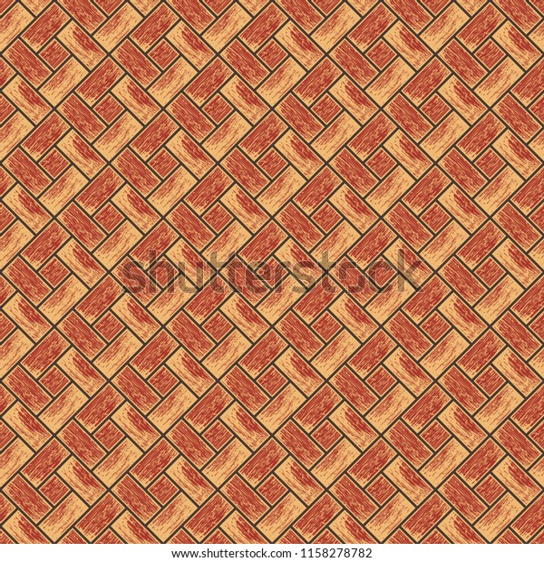 Red Yellow Brick Spiral Diagonal Texture: vector de stock (libre de ...