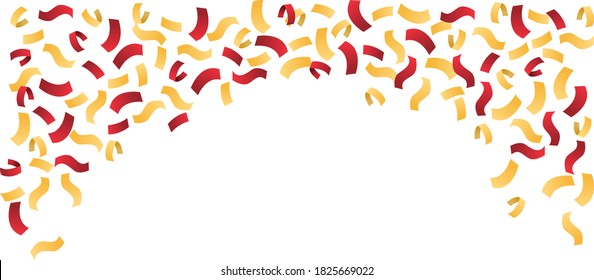 Red Yellow Confetti Falling Stock Vector (Royalty Free) 1825669022 ...
