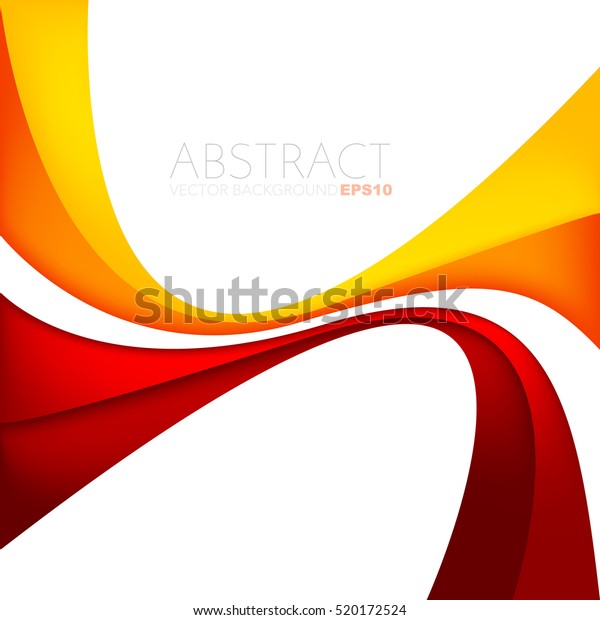 Red Yellow Orange Curve Line Vector Stock Vector (Royalty Free ...