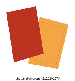 Red Yellow Referee Cards Violation Rules Stock Vector (Royalty Free ...