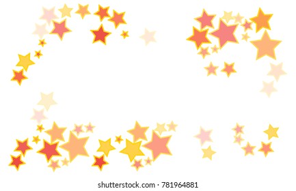 Red Yellow Stars Different Size Opacity Stock Vector (Royalty Free ...