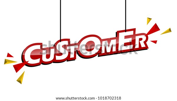 Red Yellow Tag Customer Stock Vector (Royalty Free) 1018702318 ...