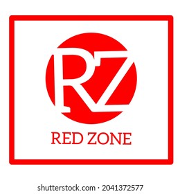Red Zone Text Logo Square Lines Stock Vector (Royalty Free) 2041372577 ...