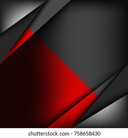Reddark Square Background Metallic Shapes Stock Vector (Royalty Free ...