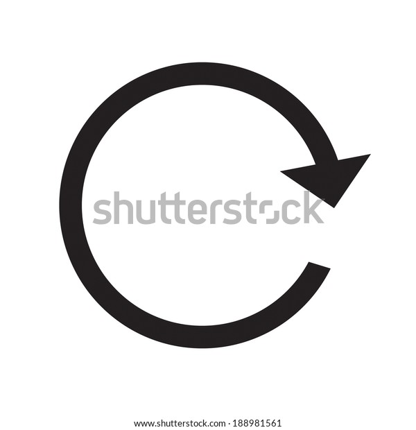 Redo Symbols Vector On White Background Stock Vector (Royalty Free ...