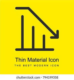 Reduce Bright Yellow Material Minimal Icon Stock Vector (Royalty Free ...