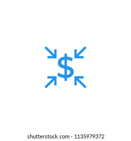 Reduce Costs Icon Stock Vector (Royalty Free) 1135979372 | Shutterstock