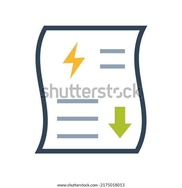 Reduce Electricity Bill Icon Clipart Image: เวกเตอร์สต็อก (ปลอดค่า ...