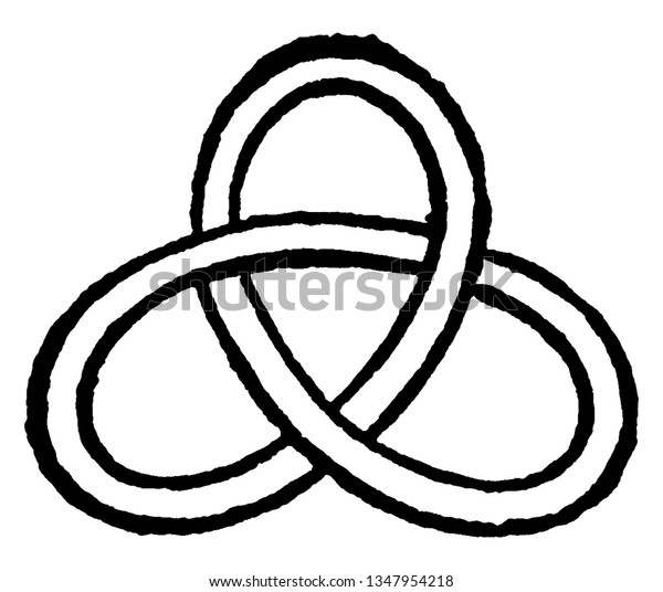 Reduced Knot Crossing Knot Diagram Which Stock Vector (Royalty Free ...