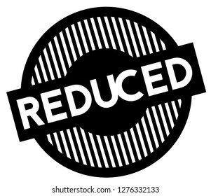 Reduced Typographic Stamp Black Circular Stamp Stock Vector (Royalty ...