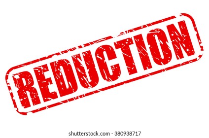 Reduction Red Stamp Text On White Stock Vector (Royalty Free) 380938717 ...