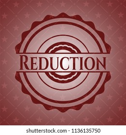 Reduction Vintage Red Emblem Stock Vector (Royalty Free) 1136135750 ...