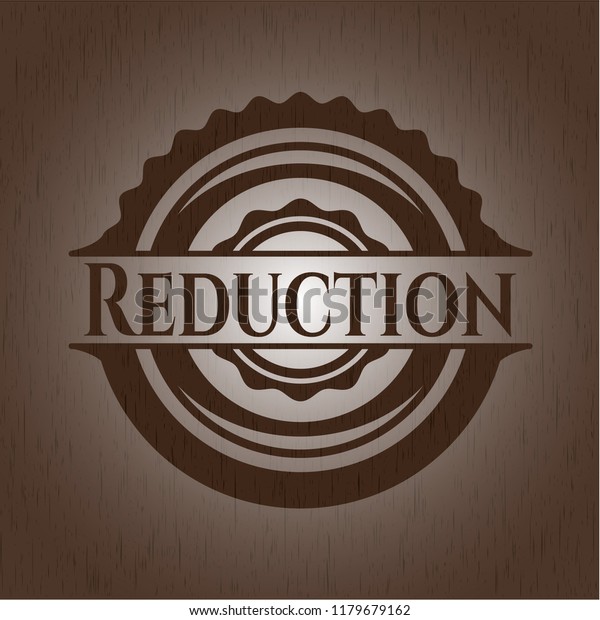 Reduction Vintage Wooden Emblem Stock Vector (Royalty Free) 1179679162 ...