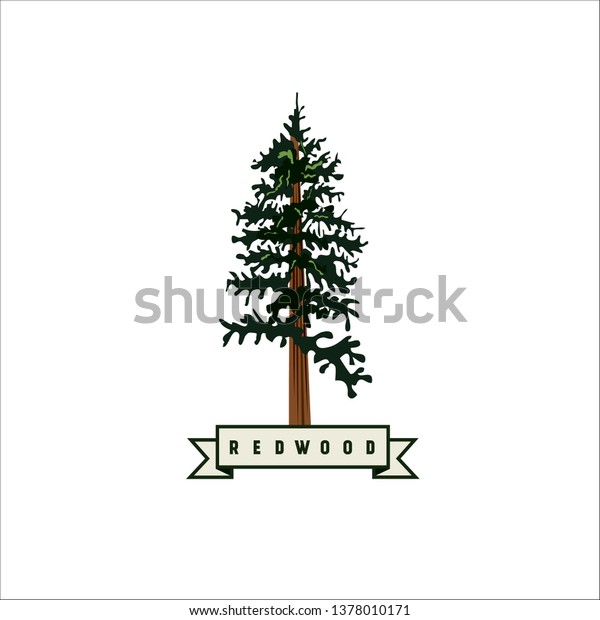 Redwood Vector Logo Redwood Icon Stock Vector (Royalty Free) 1378010171 ...