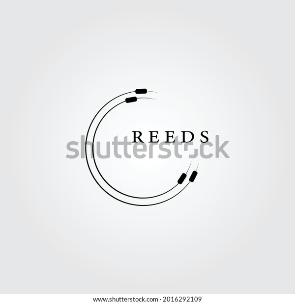 Reeds Logo Icon Vector Illustration Design Stock Vector (Royalty Free ...